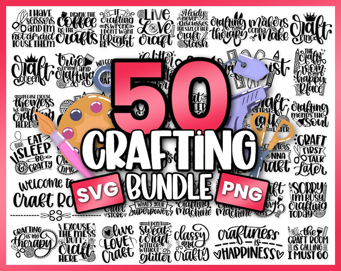 Craft Svg Bundle Crafting Svg Sewing Svg - Etsy