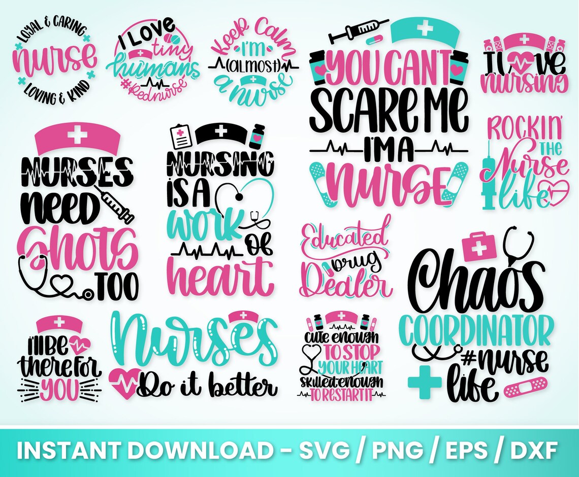 Nurse Svg Bundle Nursing Svg Medical Svg - Etsy