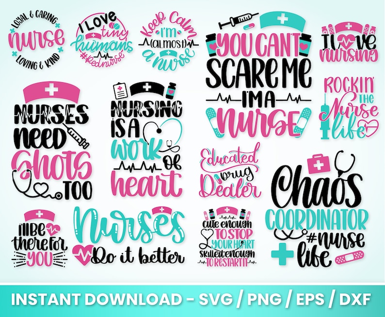 Nurse Svg Bundle Nursing Svg Medical Svg | Etsy