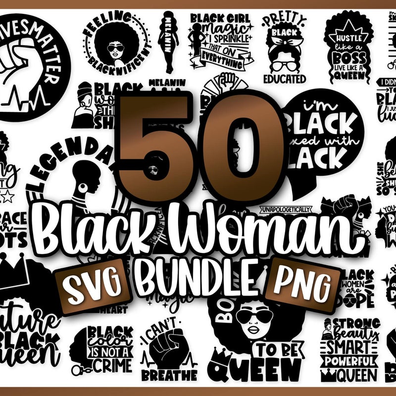 Black Woman Svg - Etsy