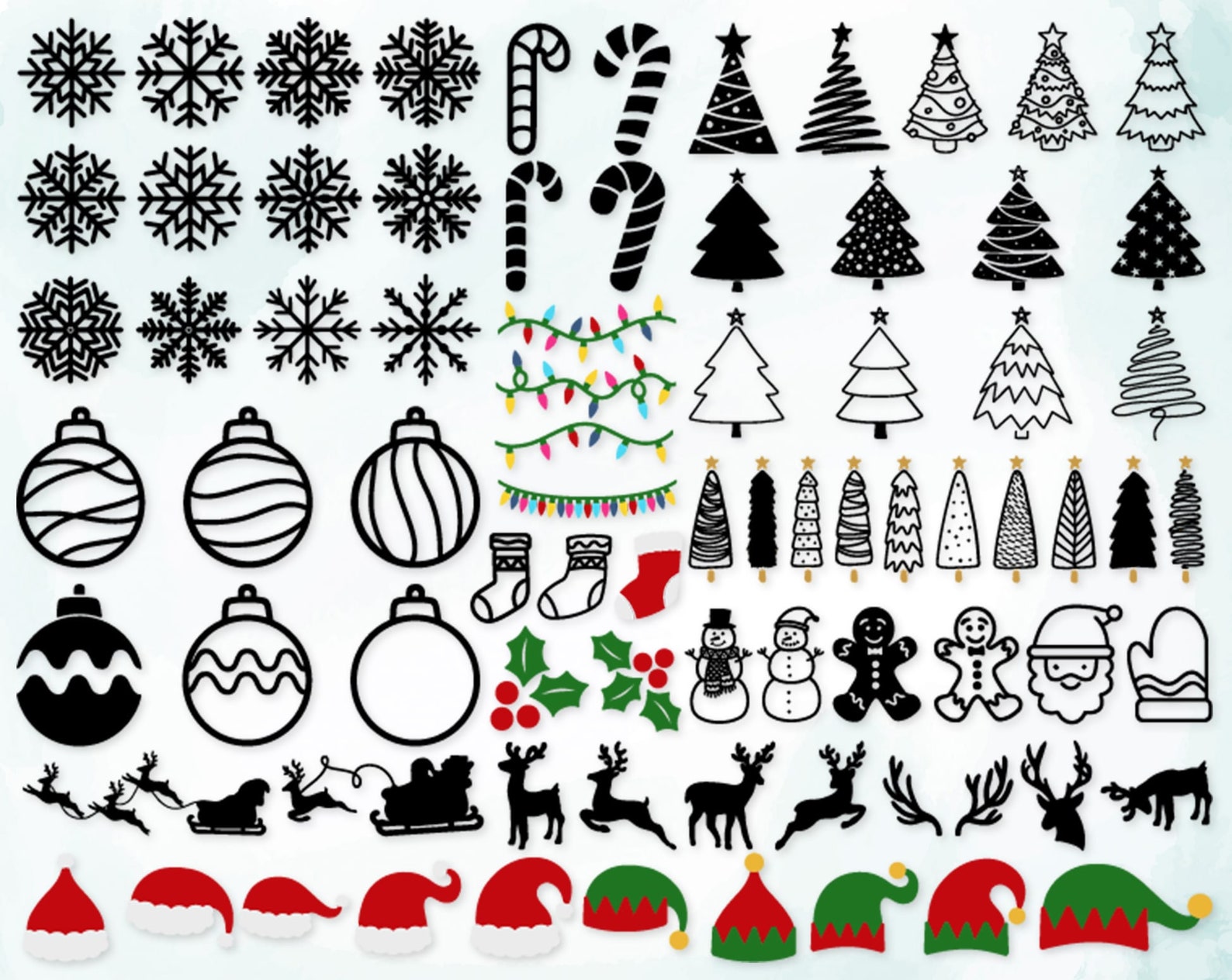 Christmas SVG Bundle Merry Christmas Svg Christmas Shirt - Etsy