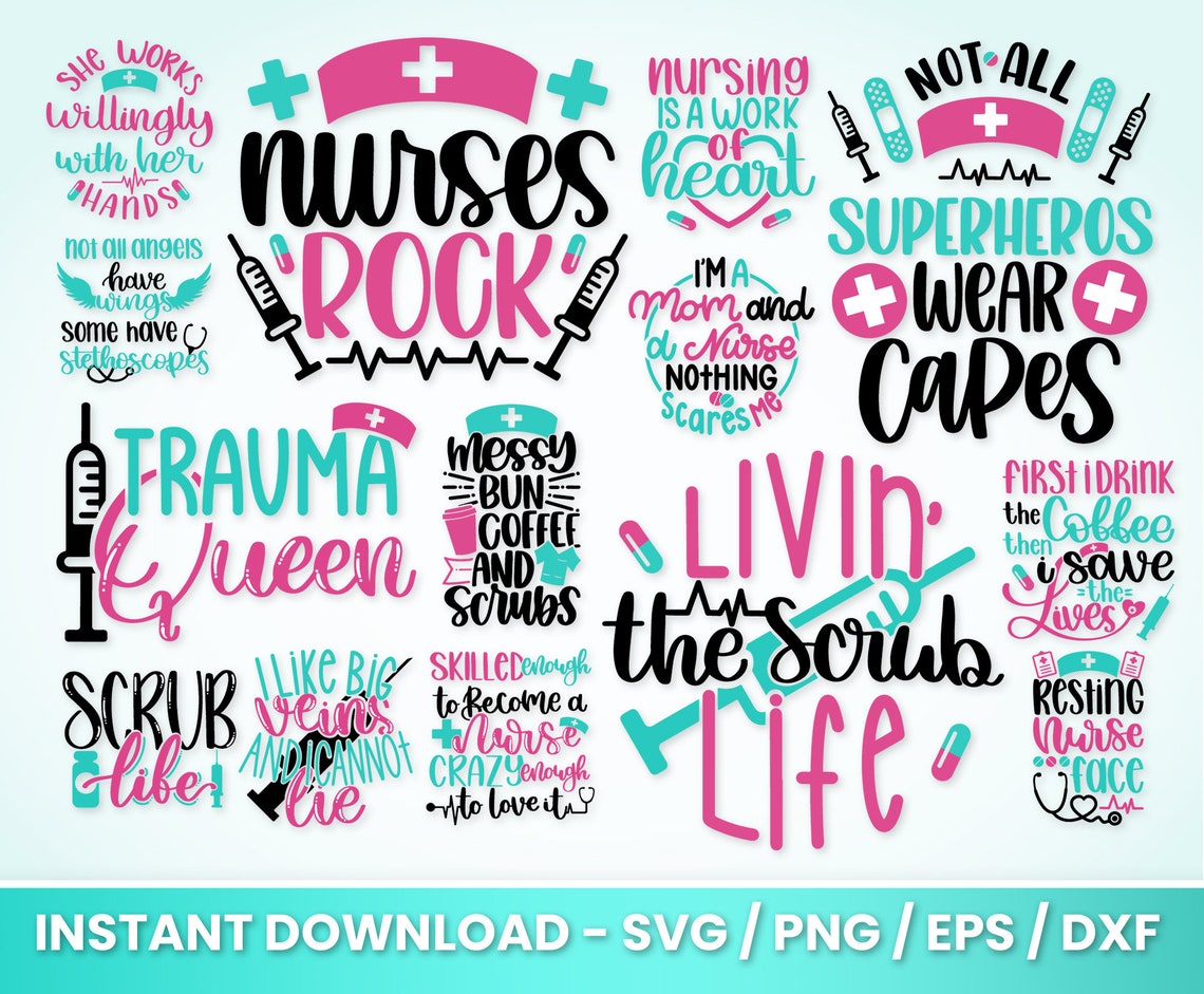 Nurse Svg Bundle Nursing Svg Medical Svg - Etsy