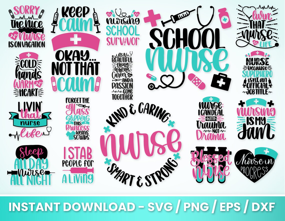 Nurse Svg Bundle Nursing Svg Medical Svg - Etsy