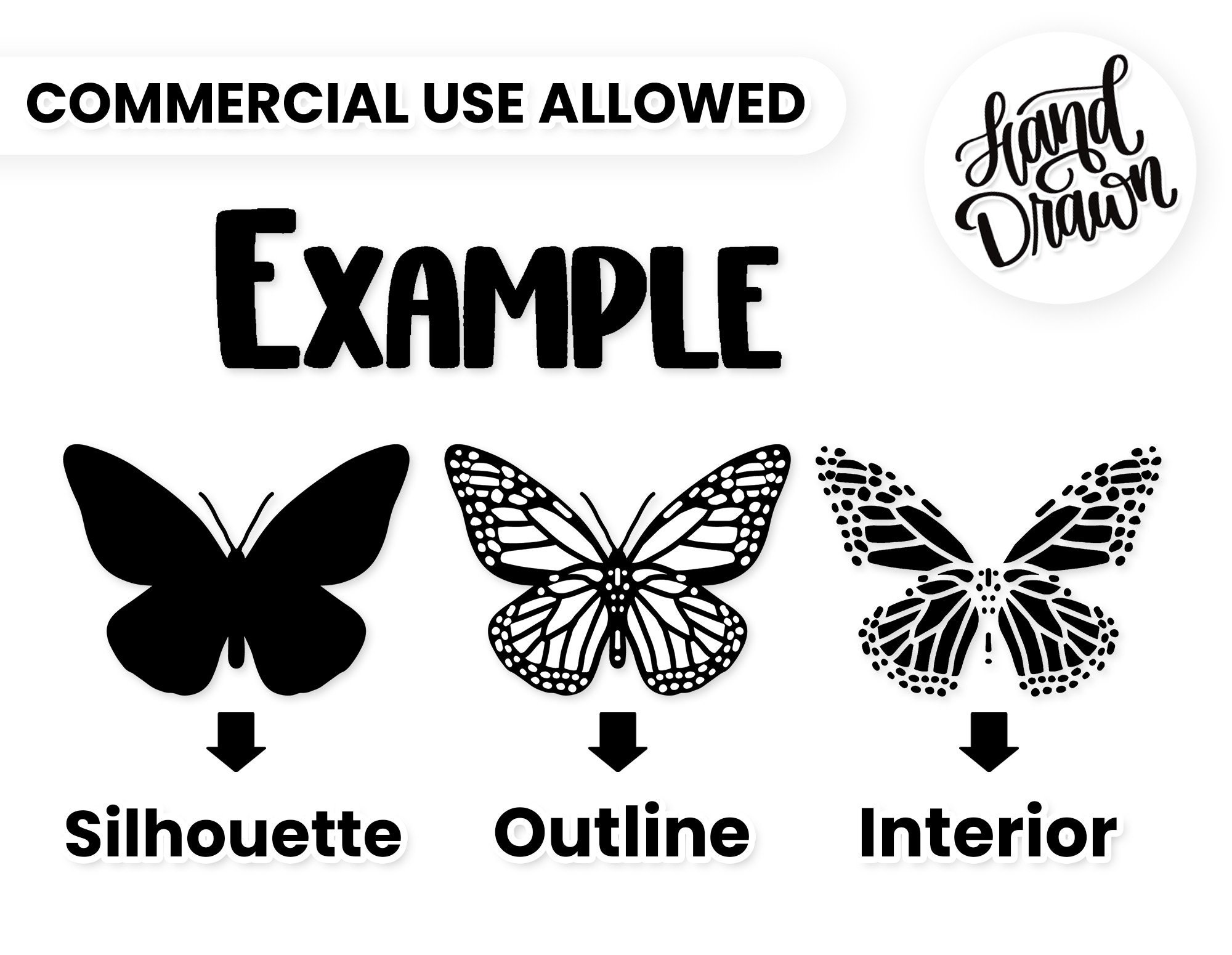 Vlinder Svg Vlinders Svg Gelaagde Svg | Etsy België