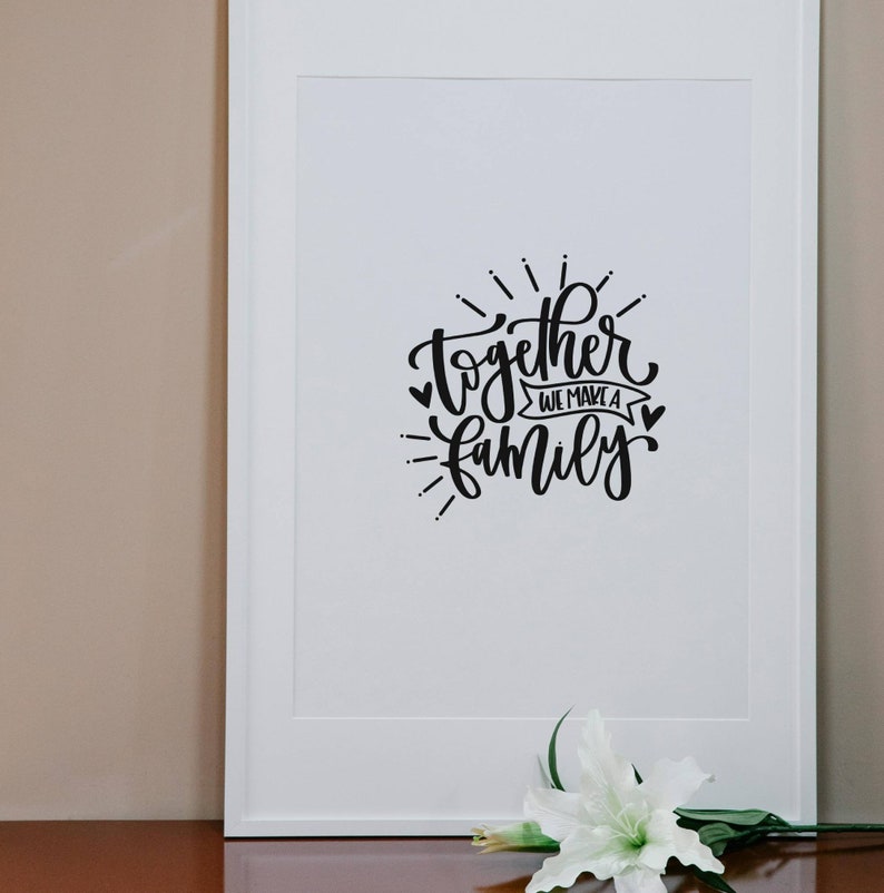 All Together We Make A Family SVG | Family Words Design Svg Png ...