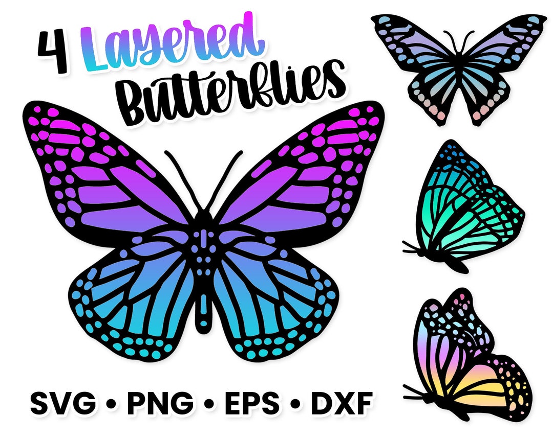 Butterfly Svg | Butterflies Svg | Layered Svg - Etsy
