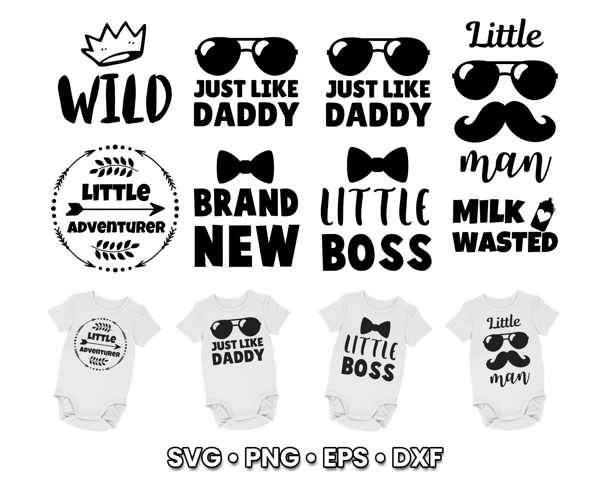 Baby SVG Bundle Onesie Svg 1OO Baby Onesie Svg | Etsy
