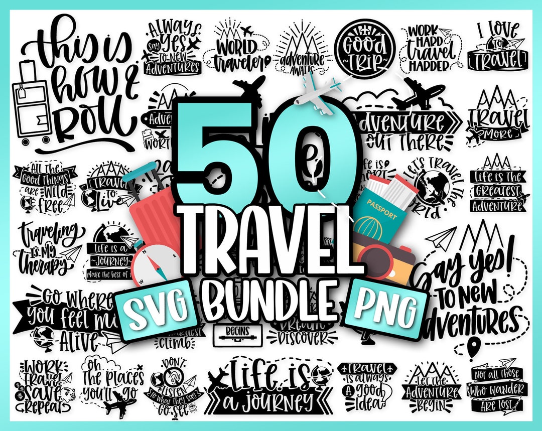 Travel Svg Bundle | Svg Files for Cricut | Svg Cut Files - Etsy