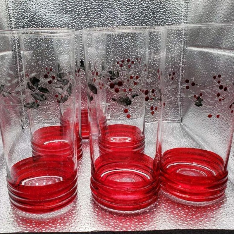 Christmas Glassware - Etsy