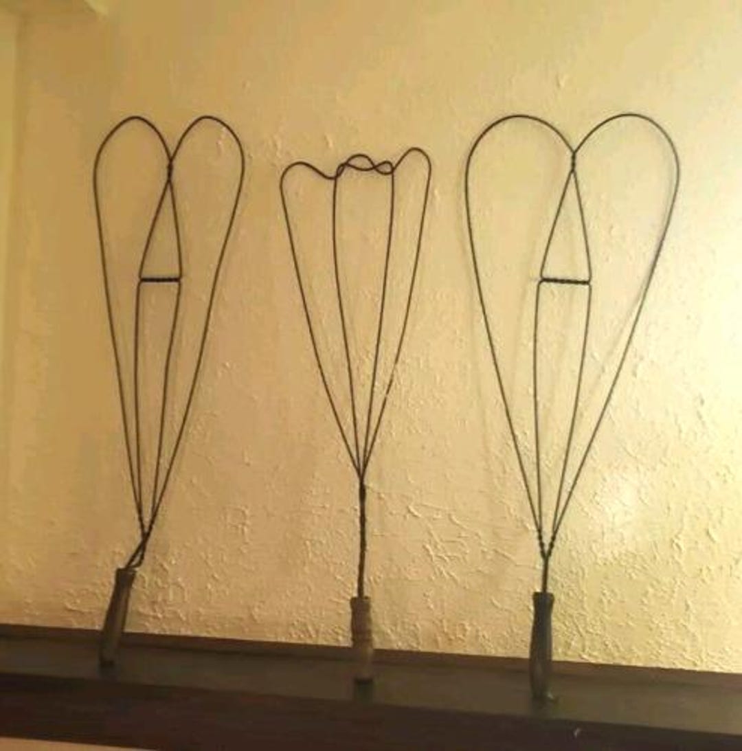 Antique Rug Beaters - Collectible 1800s Rustic Farmhouse Decor - Metal ...