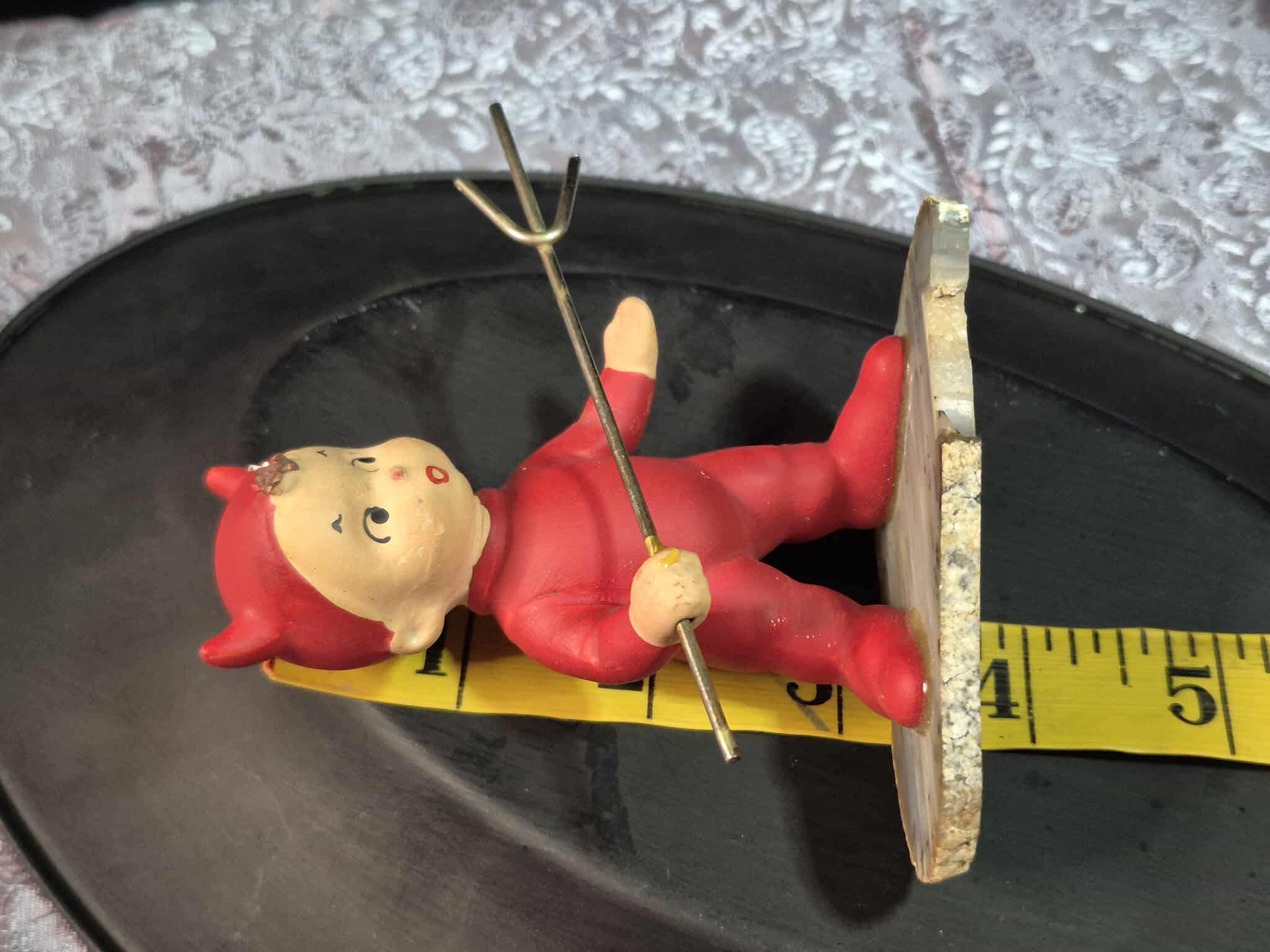 RARE Devil Pixie Elf Miniature 1950s Vintage Cutie With Pitchfork on ...