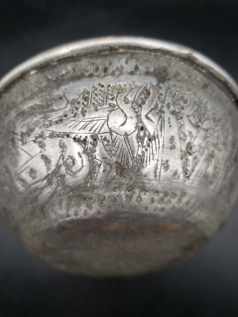 Rare Artifact Antique Middle Eastern Hammered Tinned Copper Islamic ...