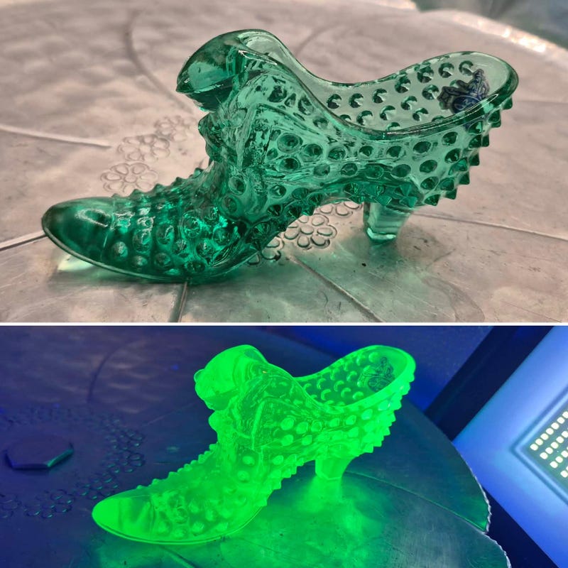 Rare Fenton Glass Shoes - Etsy