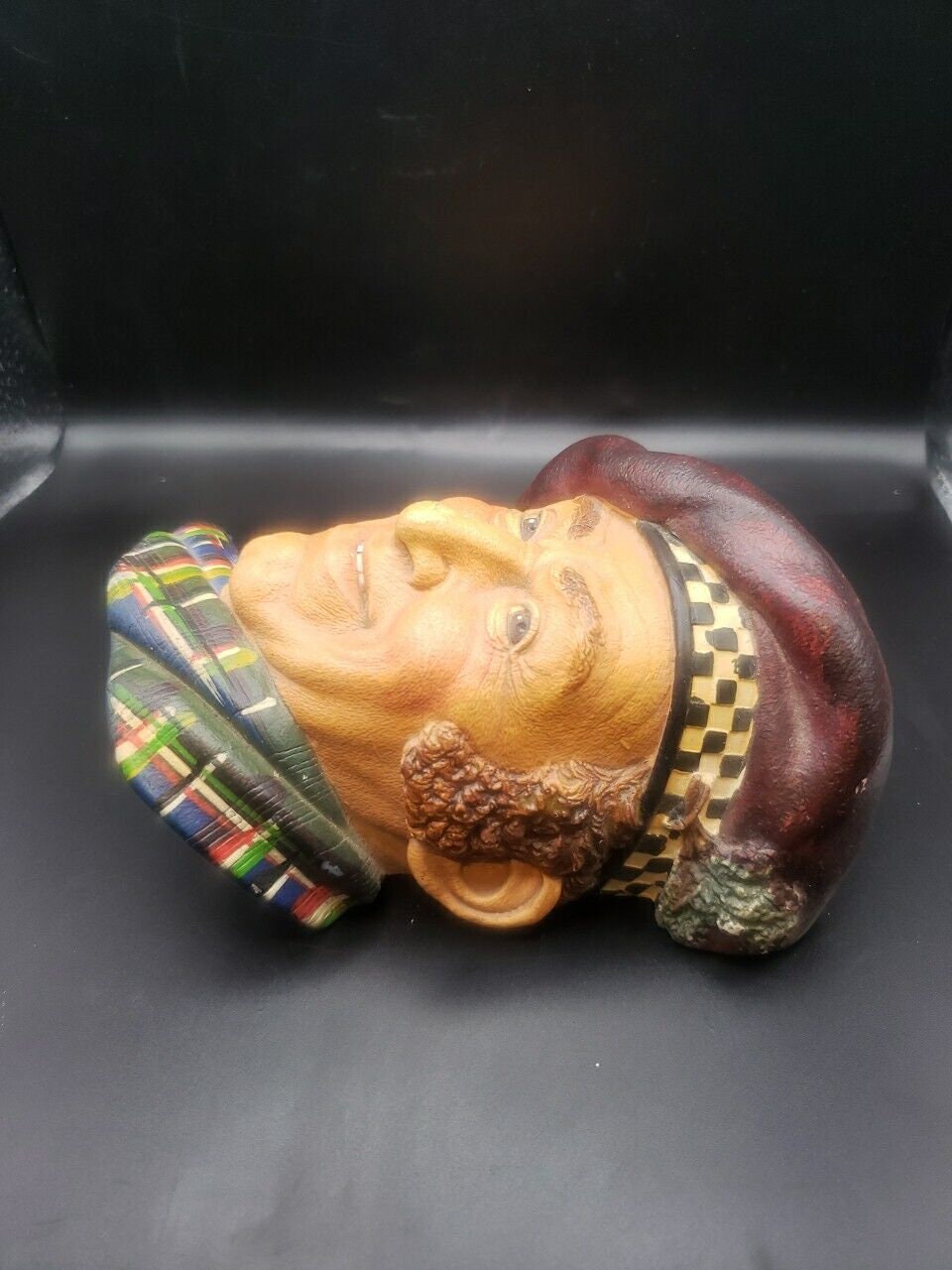 1960 Chalkware Wall Mask Men Characters Legends Bossons Made in ENGLAND ...