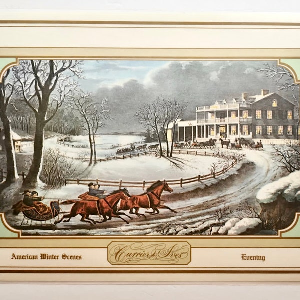 Currier Ives Prints - Etsy