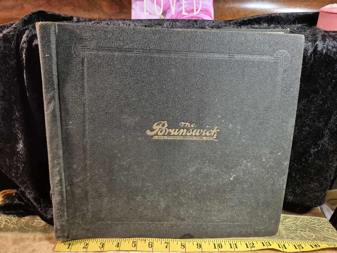 Antique Record Set in Early 1900s ‘the Brunswick’ Phonograph Case 9 ...
