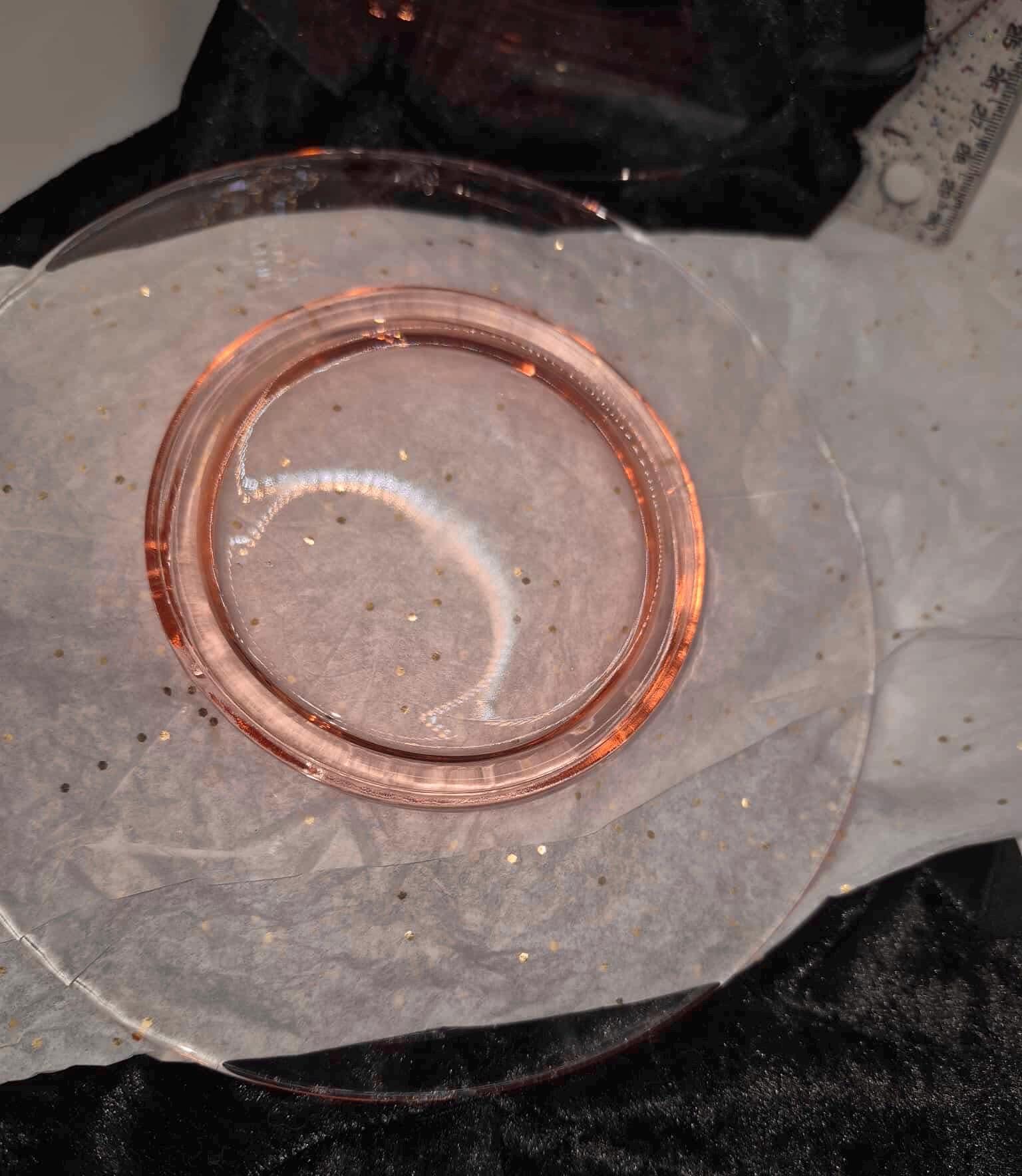 Tiffin Priscilla Pink Depression Glass Plates US Glass Co 4 Pedestal ...
