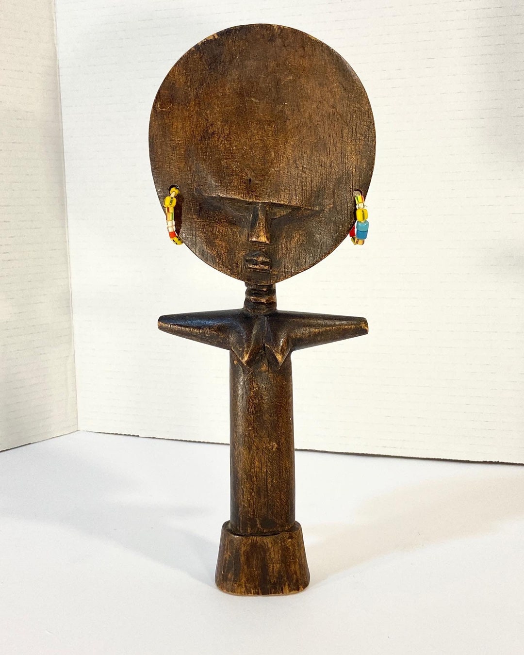 Hand Carved Wood African Tribal Art Sculpture - ‘fertility Goddess ...