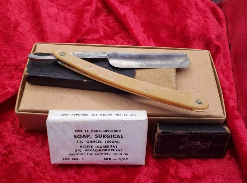 ANTIQUE Straight Blade - Koken Imperial Eagle Razor Mens Shaving by FOX ...