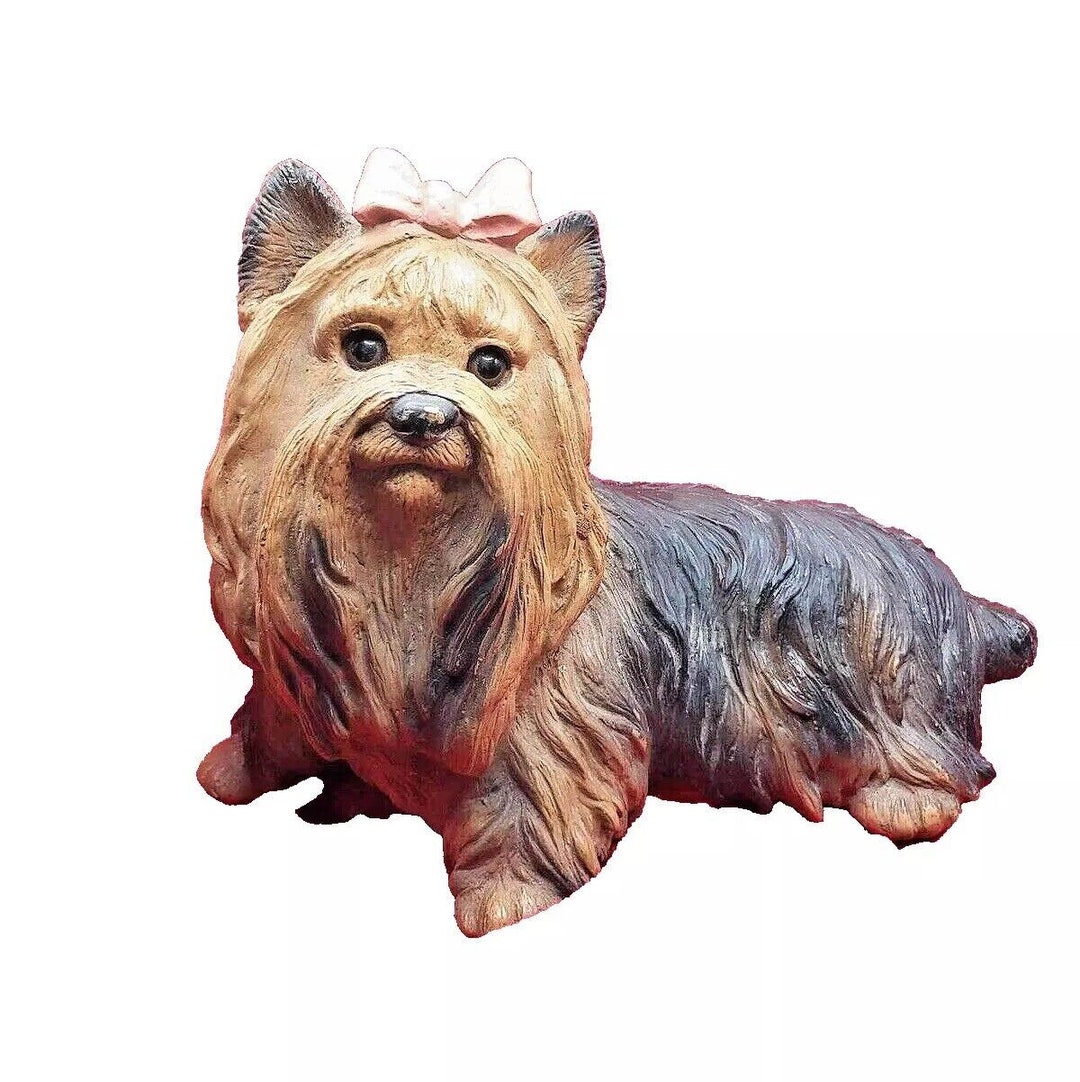 CUTIE Yorkshire Terrier Yorkie Statue Vintage Homco 8 Lifelike ...