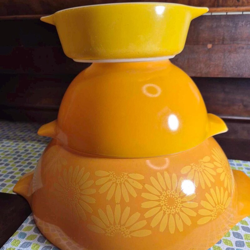 Pyrex Sunflower - Etsy