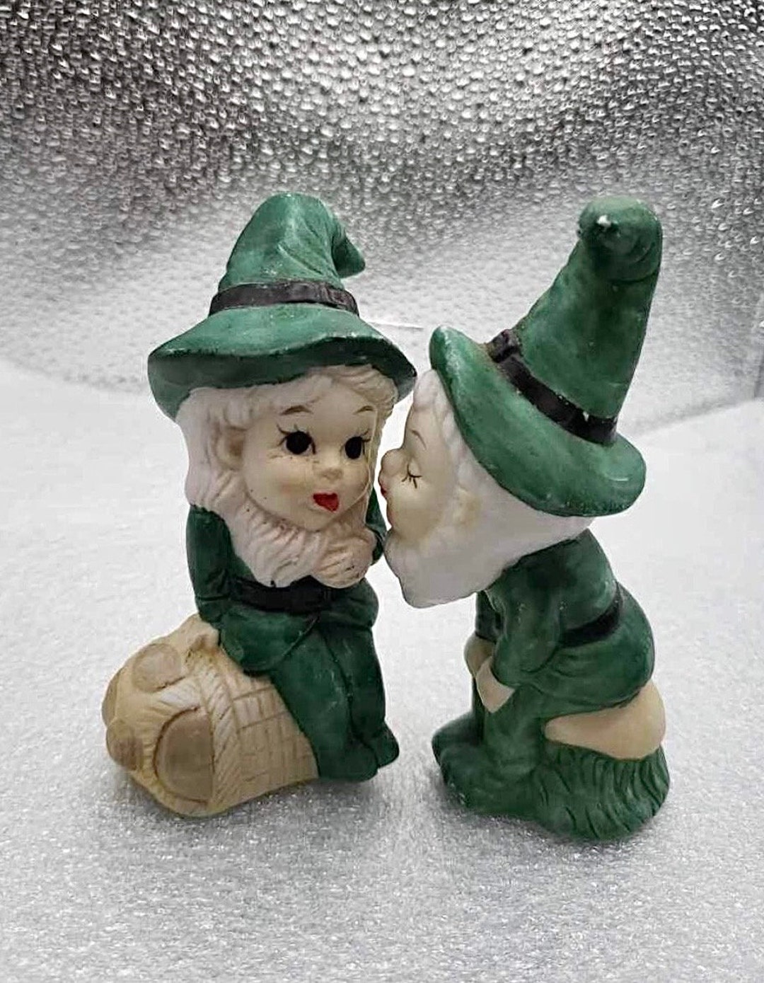 How bout a Smooch Cute 1950s Gnome or Pixie Pair Midcentury Retro Elf ...