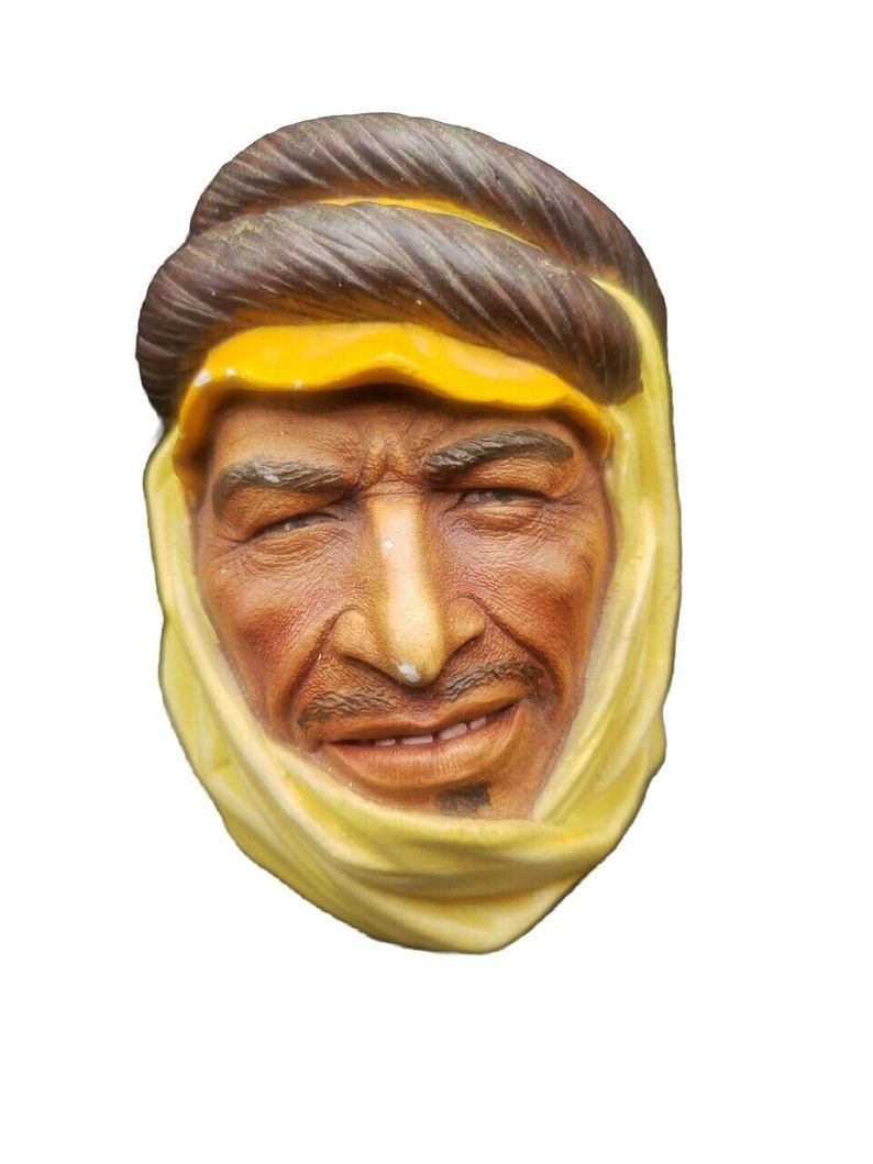 1960 Chalkware Wall Mask Men Characters Legion Made in ENGLAND Ape 6x5 ...