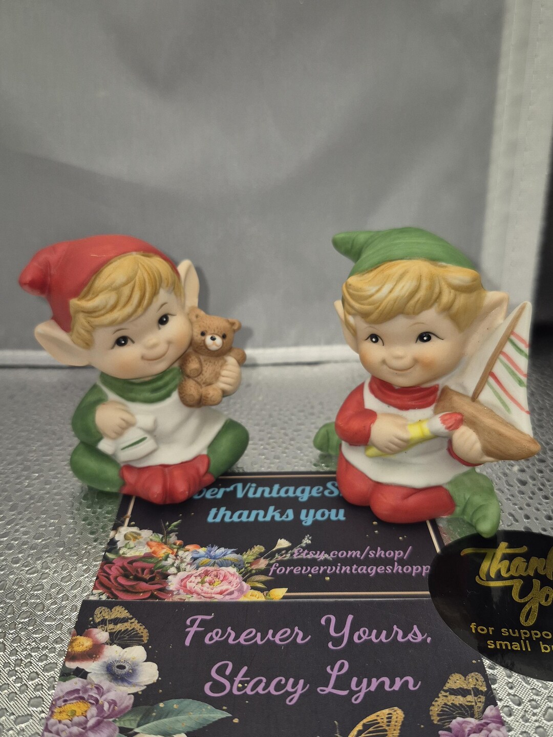 Vintage MCM Pixie Elf Figurine Set Fun & Collectible HOMCO Elves With ...