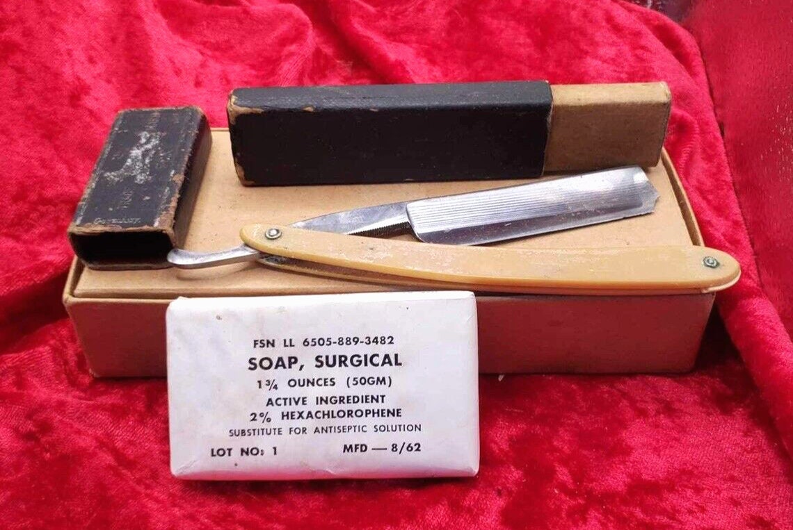 ANTIQUE Straight Blade - Koken Imperial Eagle Razor Mens Shaving by FOX ...