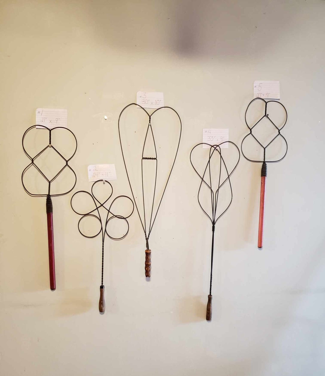 Antique Rug Beaters Collectible 1800s Rustic Farmhouse Decor Metal ...