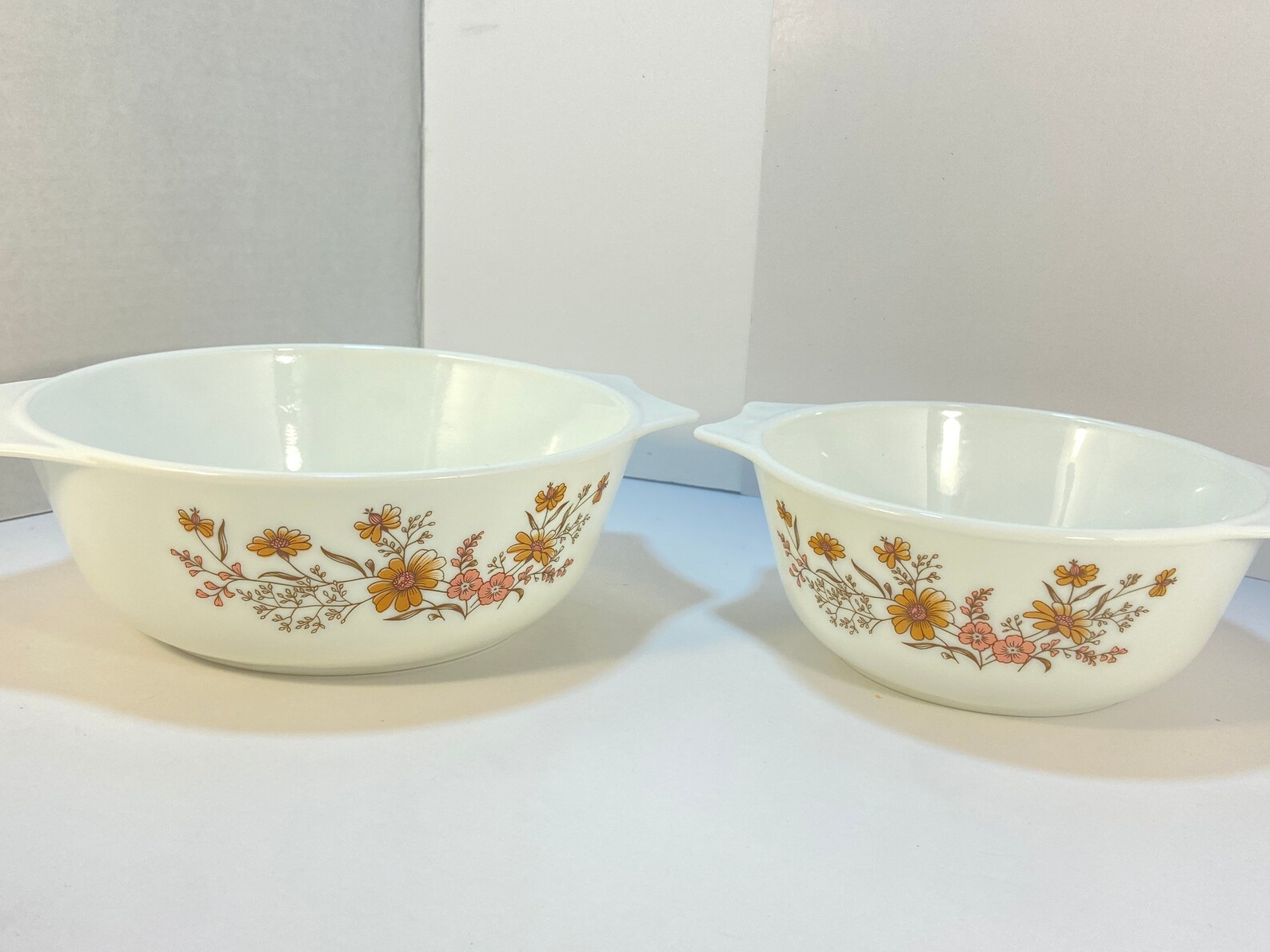 Vintage English Pyrex Bowl Woodland Country Autumn Pattern | Etsy