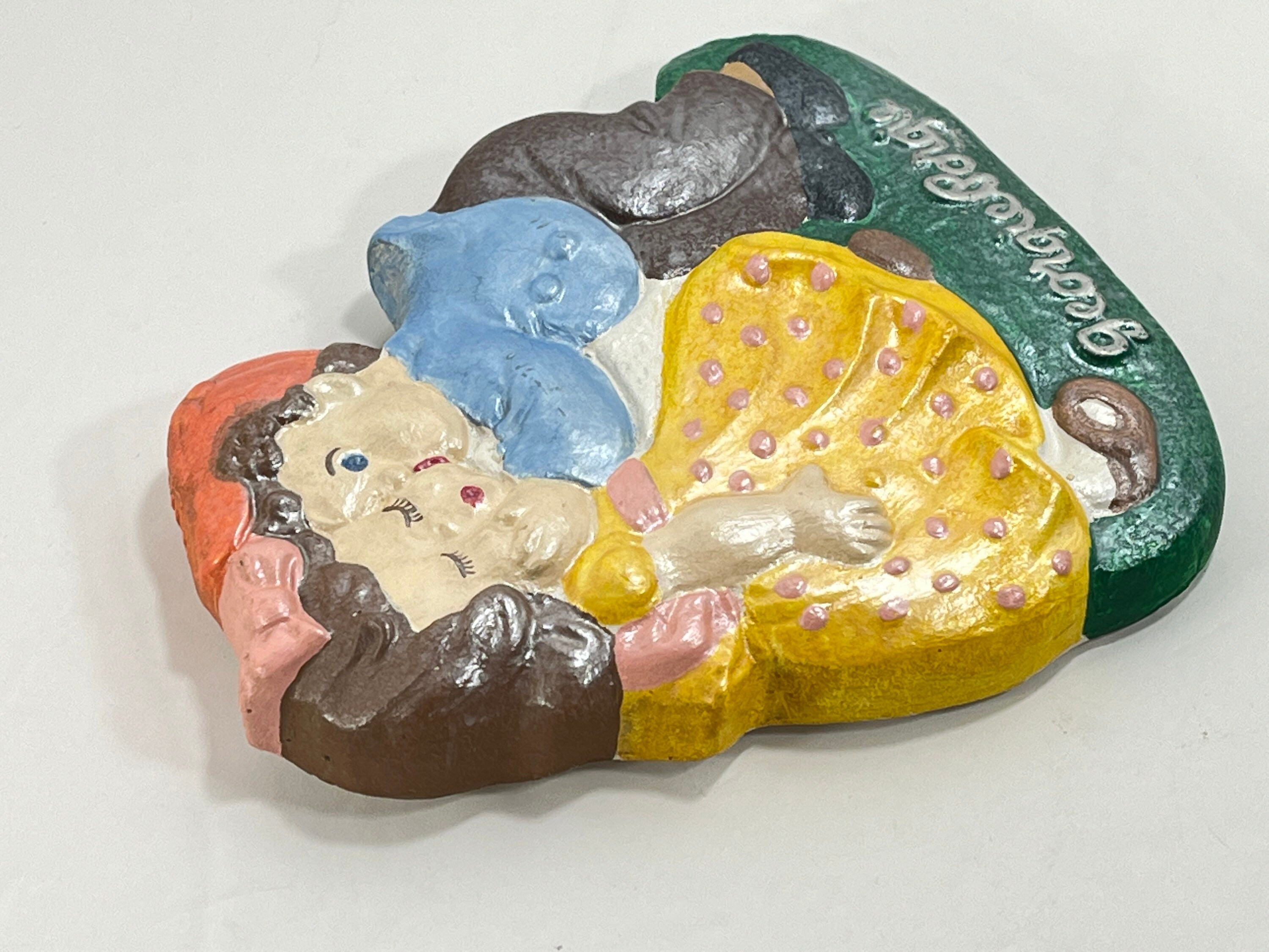 Vintage Nursery Rhymes Decor Georgie Porgie Chalkware Wall Art - Etsy