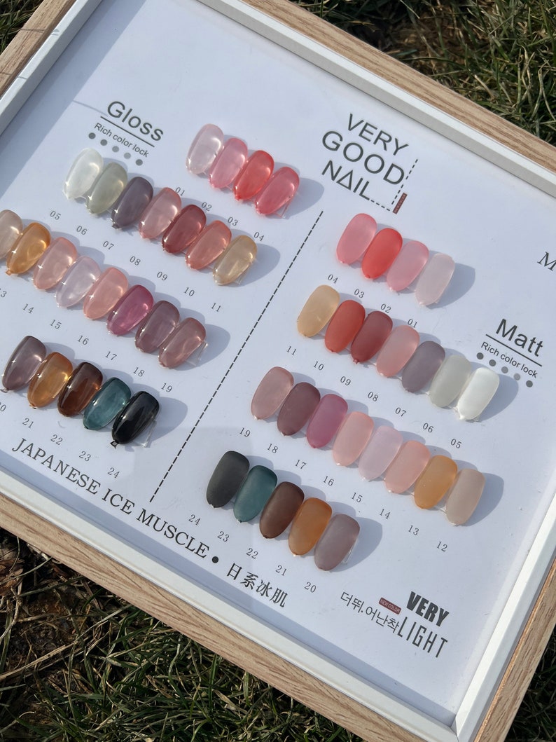 Solid Jelly Color Nails CHOOSE Your Color Gloss or Matte - Etsy