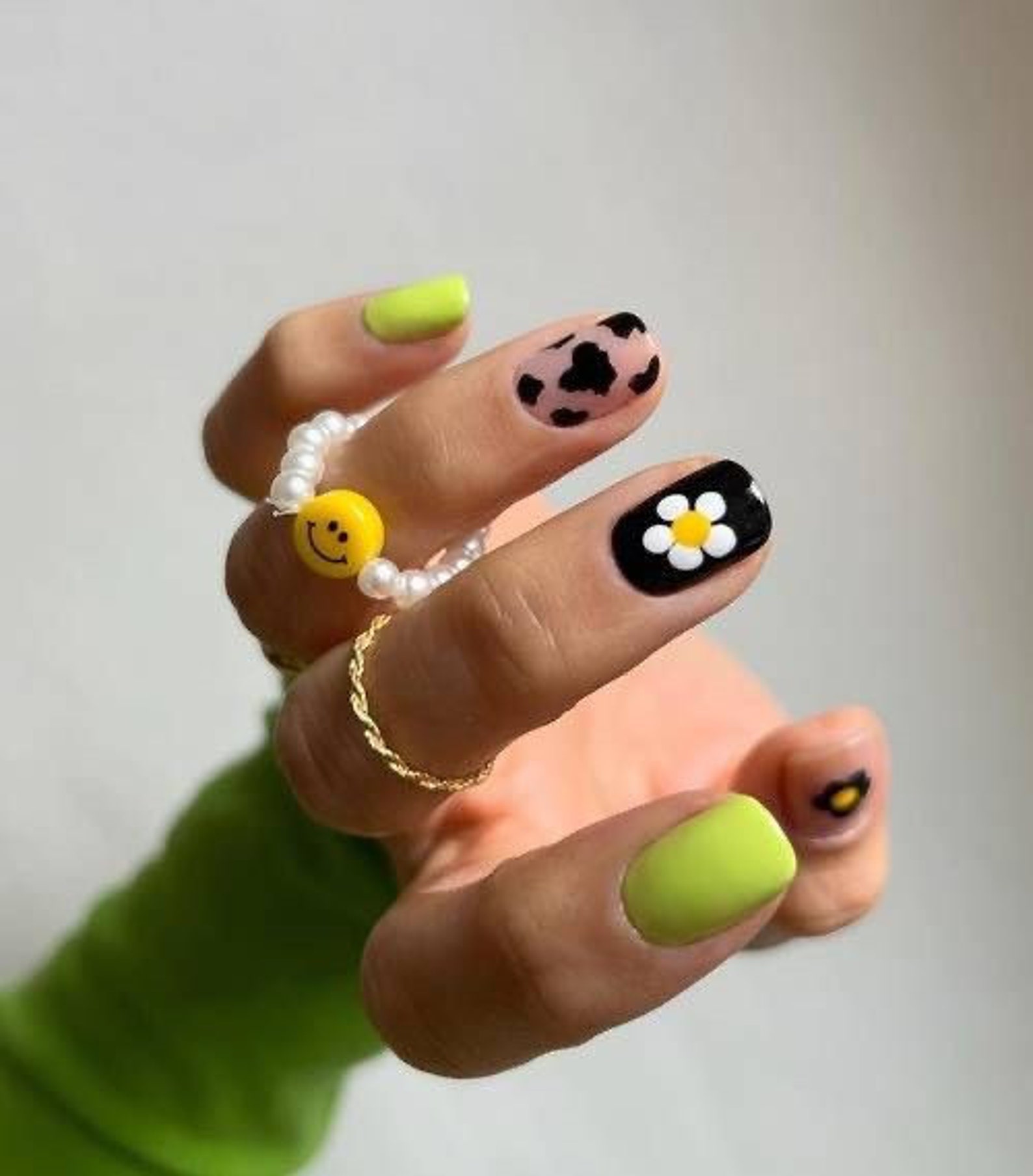 Summer Nails Fake Nails Press on Nails Glue on Nails - Etsy