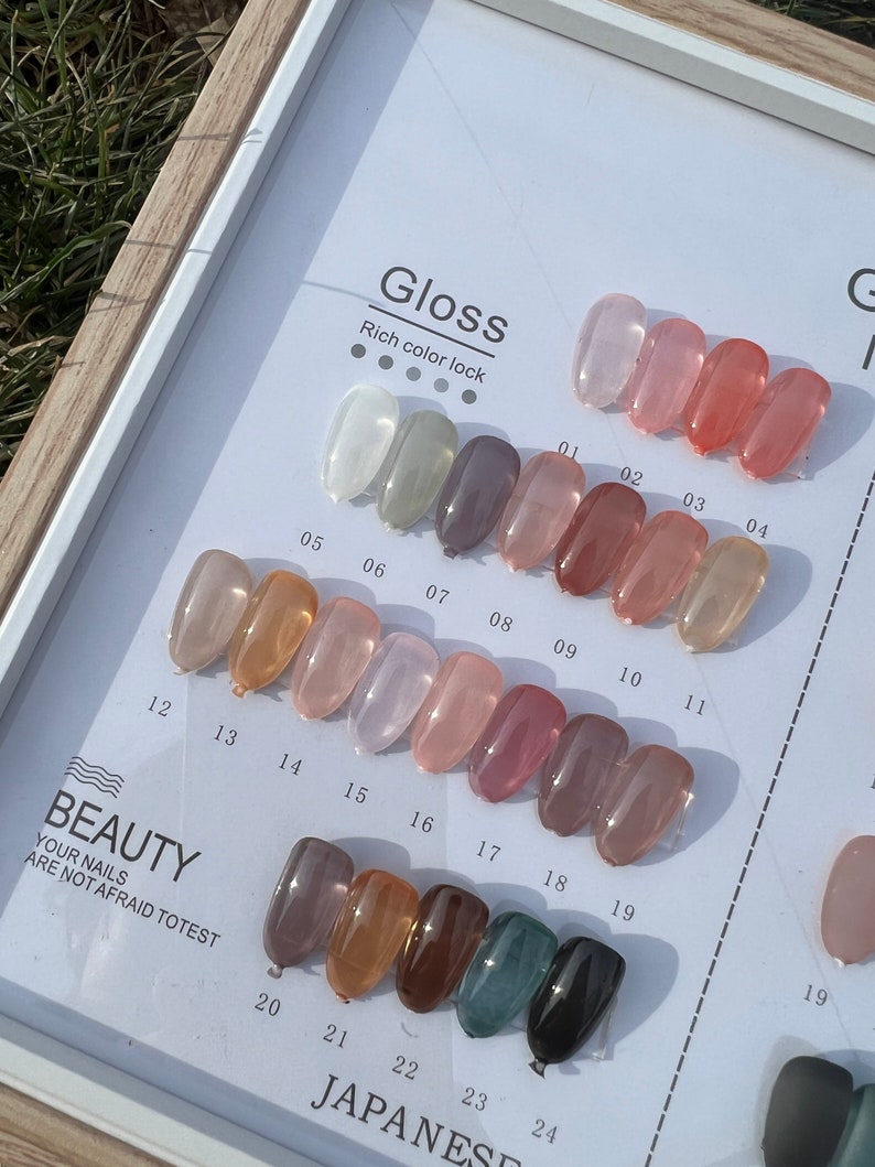Solid Jelly Color Nails CHOOSE Your Color Gloss or Matte - Etsy