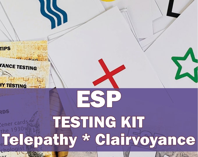 ESP Testing Kit Two Sets of ESP Testing Cards With Instructions and ...