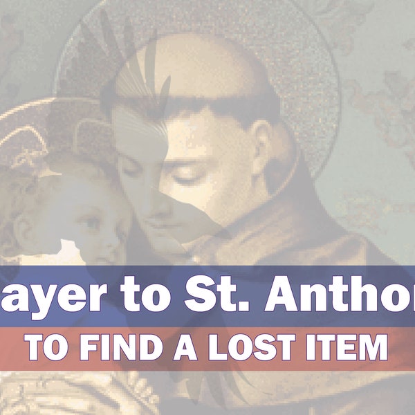 St Anthony Lost Item Prayer - Etsy