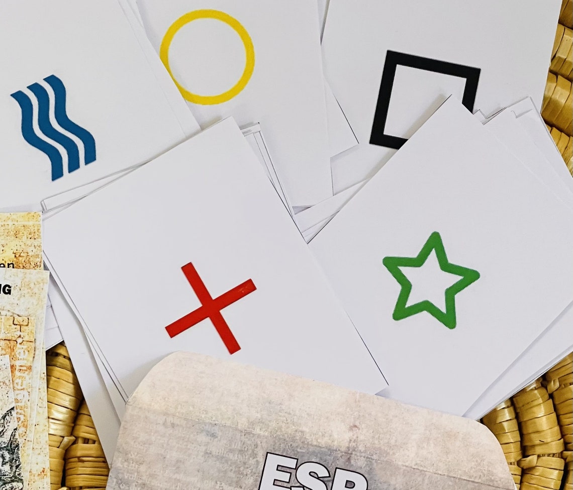 ESP Testing Kit Two Sets of ESP Testing Cards With - Etsy