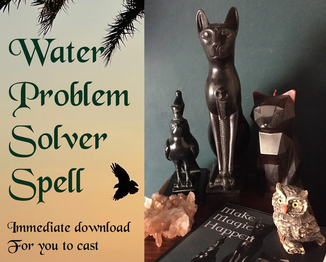 Water Problem-solver Spell Printable DIY Immediate Download - Etsy