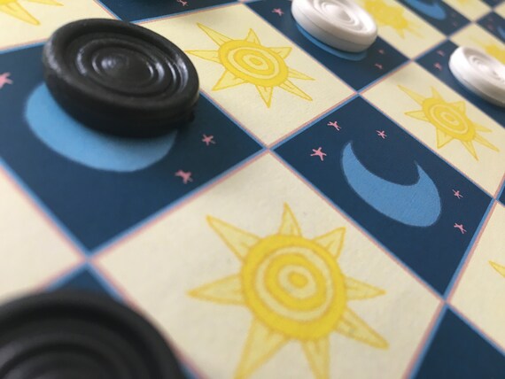 Chess/draughts Board Printable - Etsy