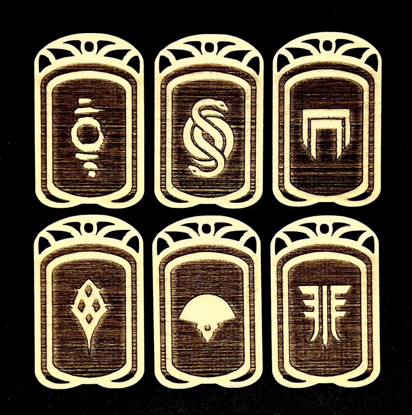 Wooden Gambit Coin Set laser Cut - Etsy