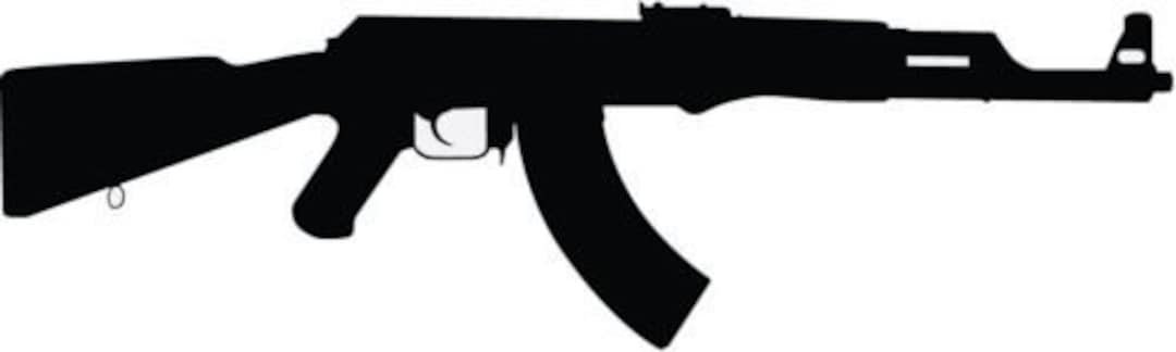 Havenstickers - AK-47 Gun Rifle Decal Vinyl Sticker, Laptop, Car, Truck ...