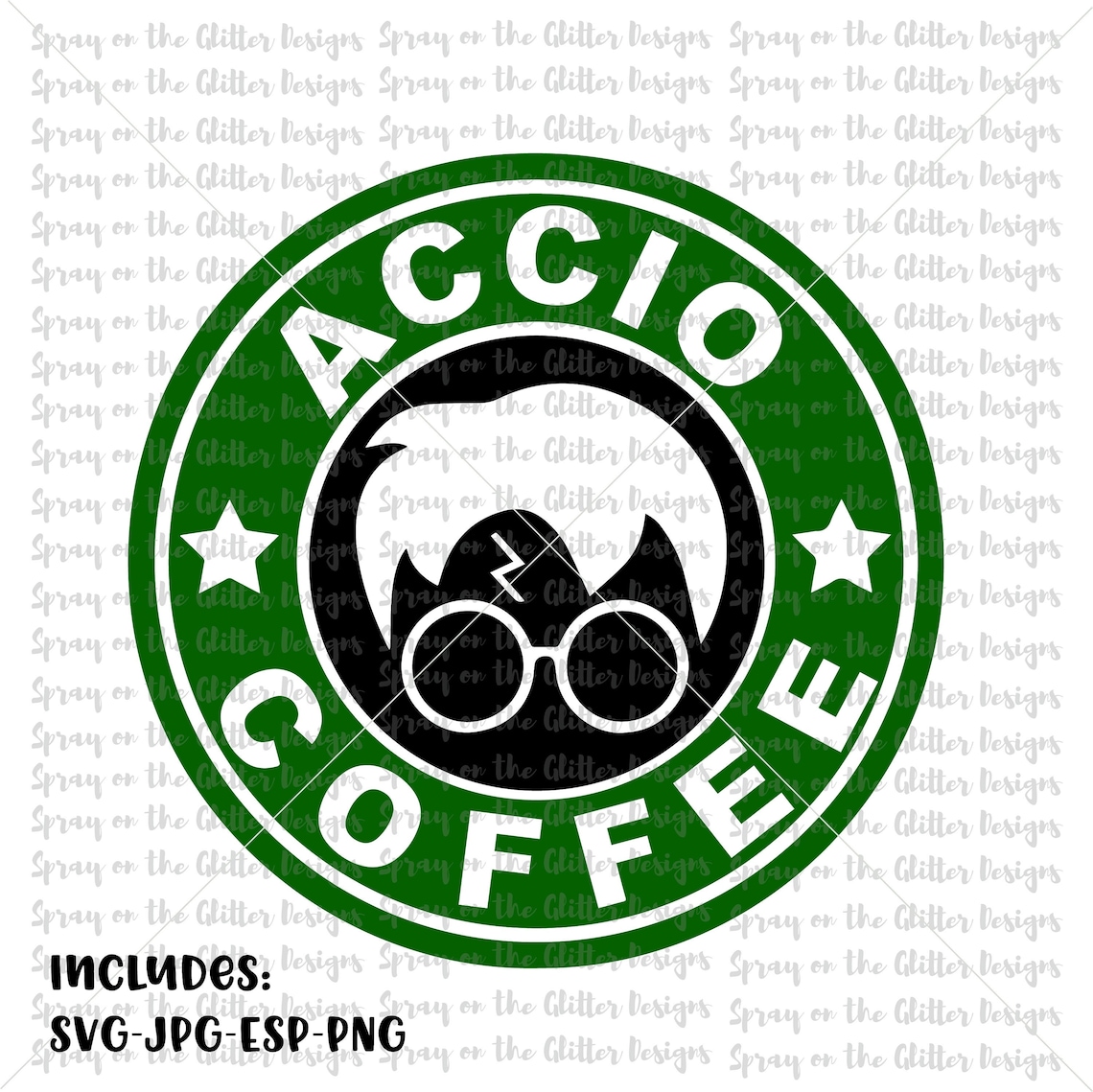 Accio Coffee Logo SVG PNG JPG - Etsy