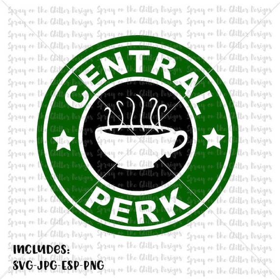 Central Perk Coffee Logo SVG PNG JPG | Etsy