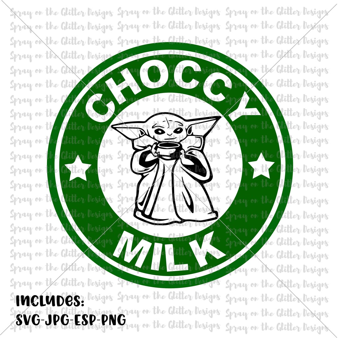 Choccy Milk Green Space Alien Coffee Logo SVG PNG JPG - Etsy