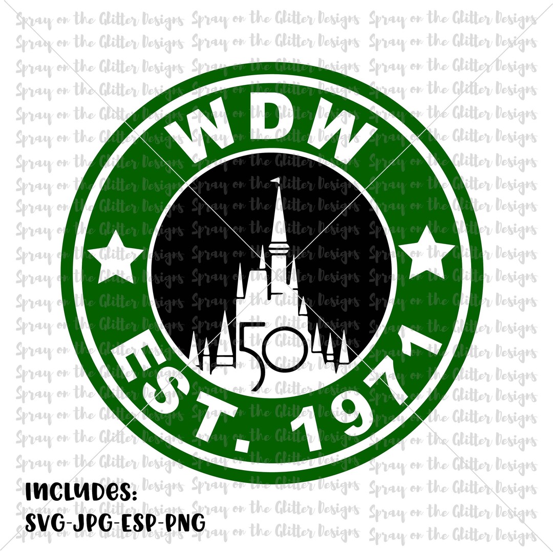 WDW 50th Anniversary Logo SVG PNG Jpg - Etsy