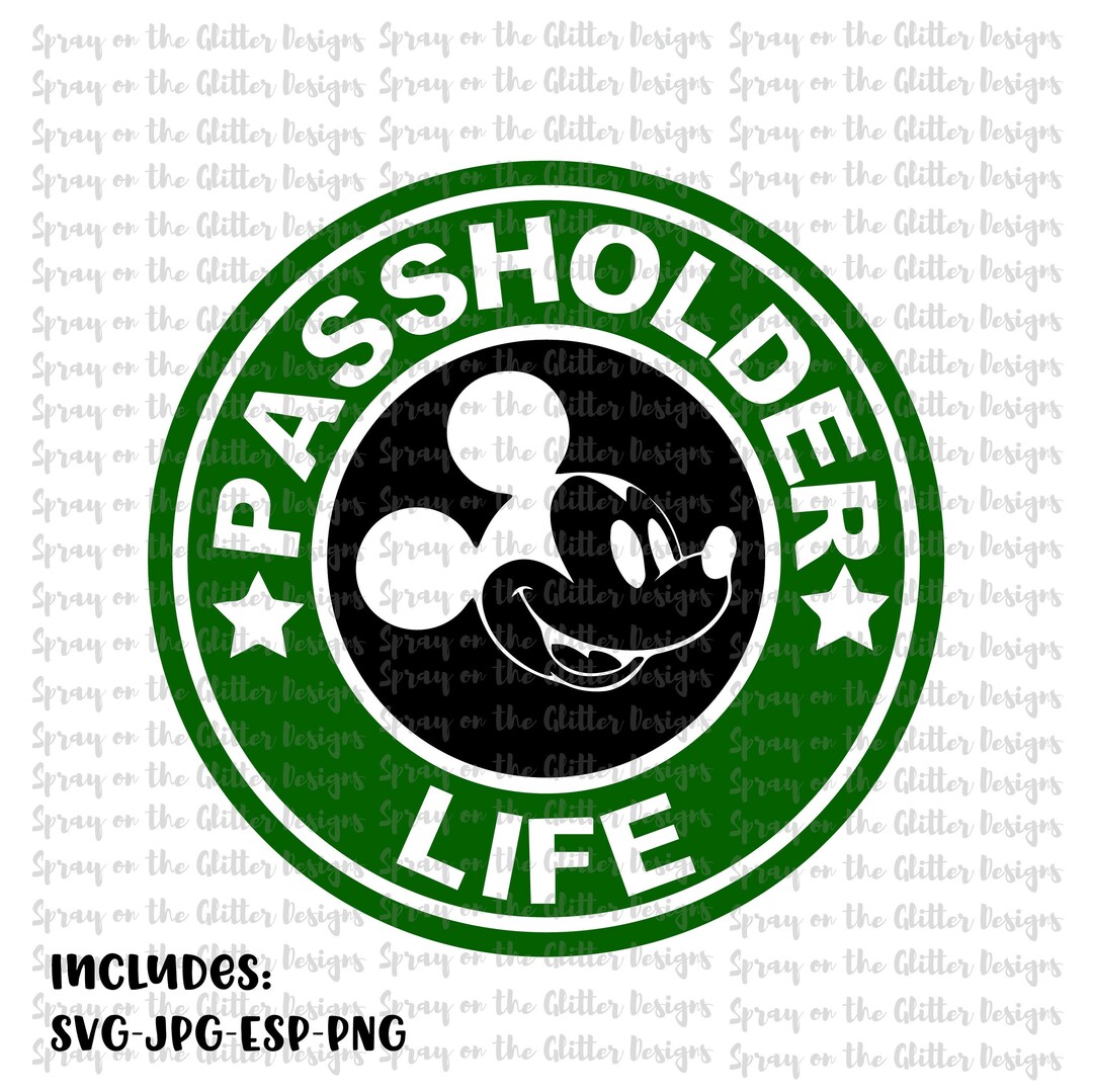 Passholder Life Coffee Logo SVG PNG JPG - Etsy