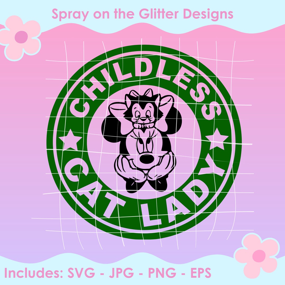 Childless Cat Lady Coffee Logo SVG PNG Jpg - Etsy
