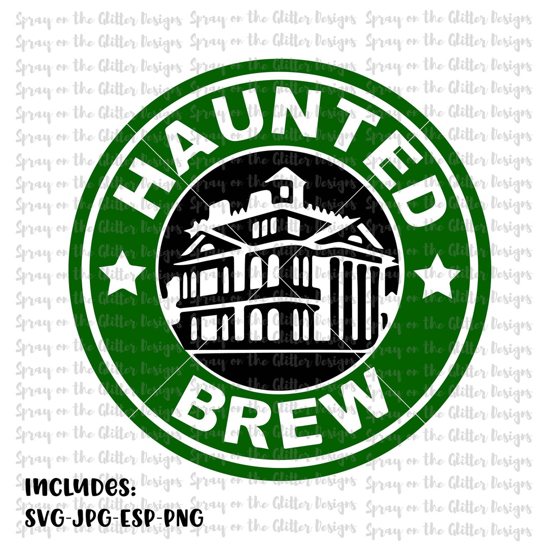 Haunted Brew Brew Coffee Logo SVG PNG JPG - Etsy