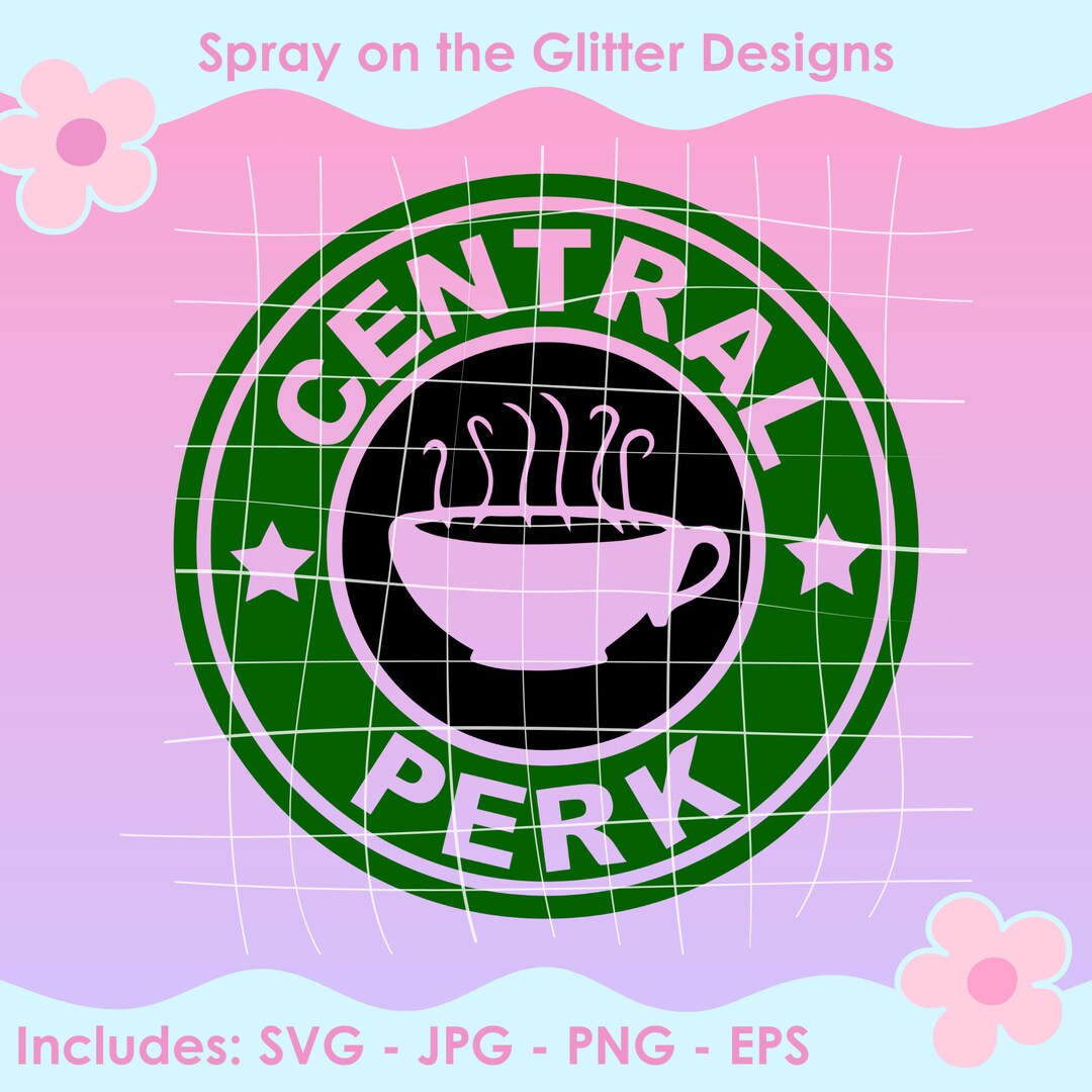 Central Perk Coffee Logo SVG PNG JPG - Etsy
